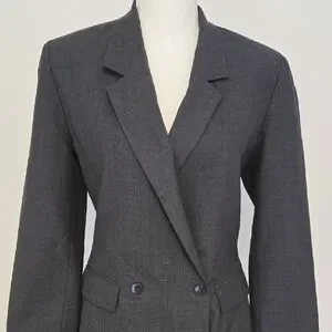 Agnes B. | Jackets & Coats | Vintage Agnes B 0 Wool Womens Gray Blazer ...
